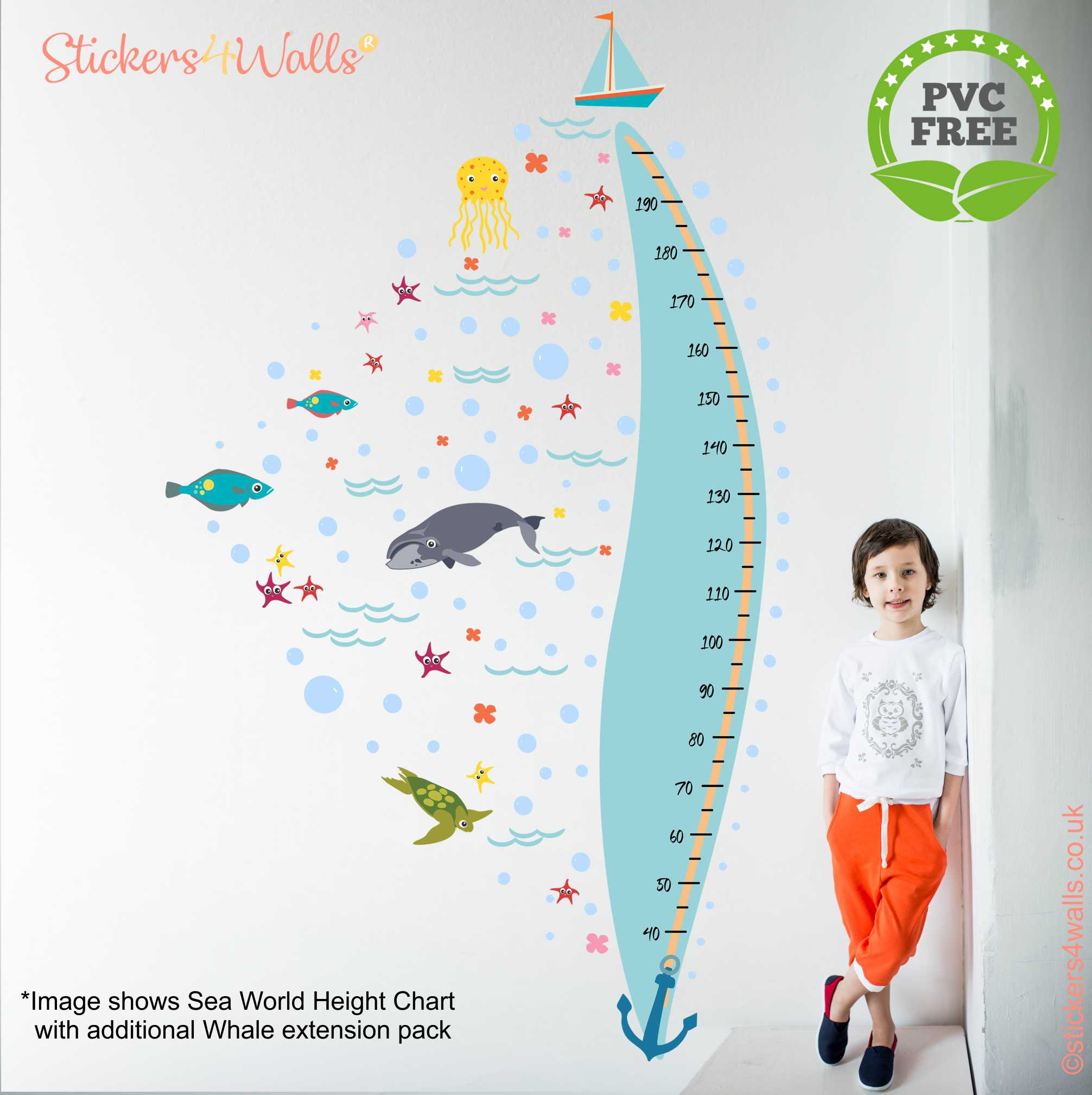Height Charts to Track Child’s Growth Sticker | Removable