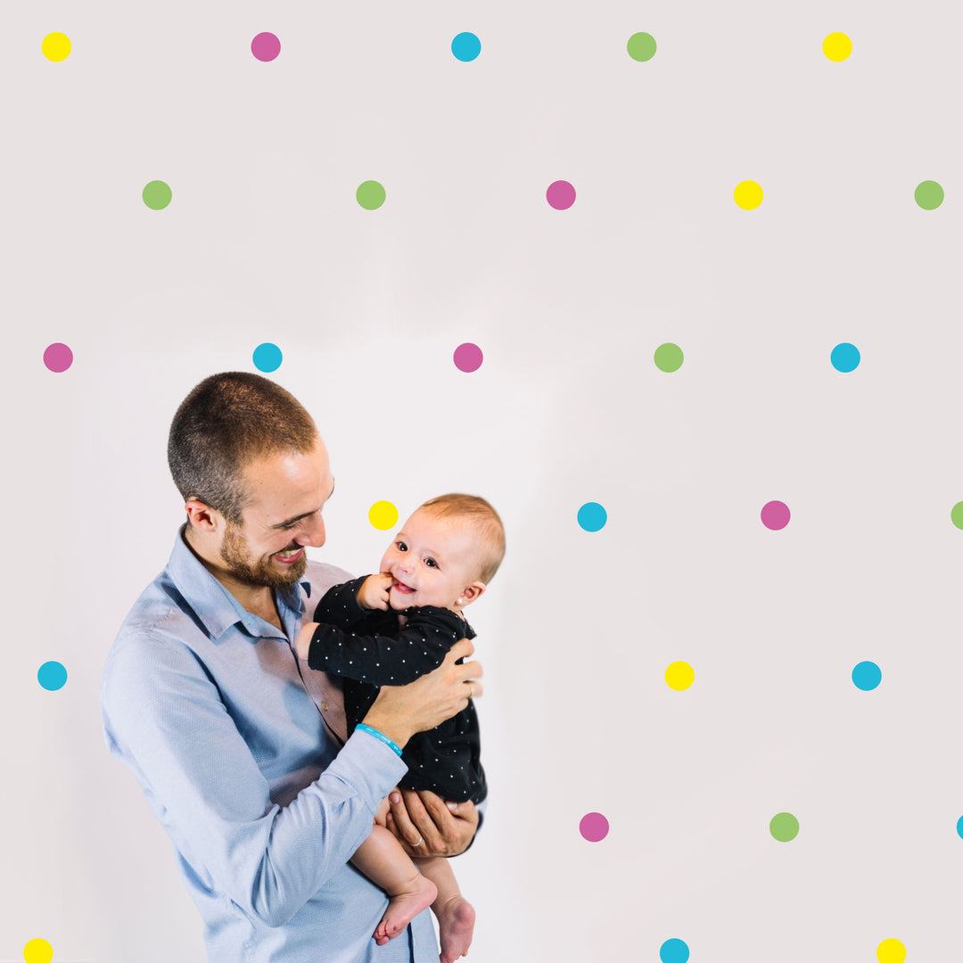 Polka Dot Wall Stickers | Pastel, Rainbow, Brights & More